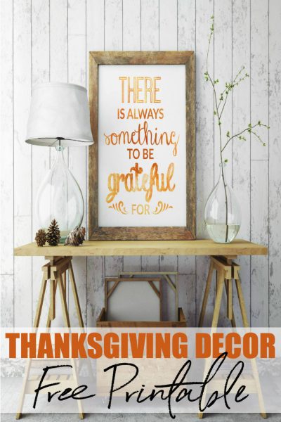 FREE Printable Thanksgiving Decor Inspirational Wall Art