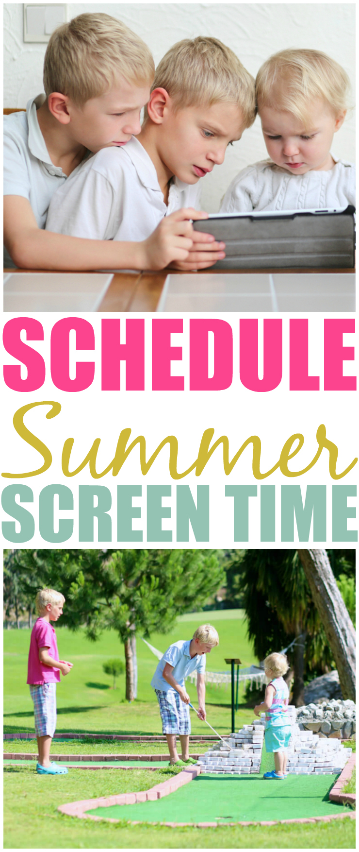 Setting A Schedule For Screen Time This Summer