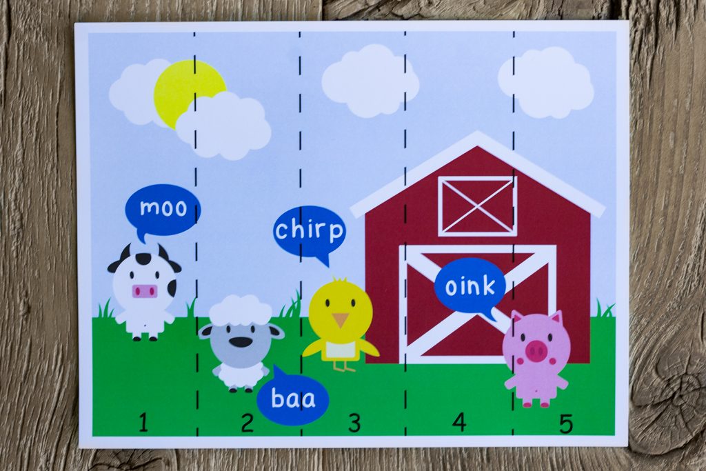 Old MacDonald Had A Farm Printable Puzzle - Extreme Couponing Mom