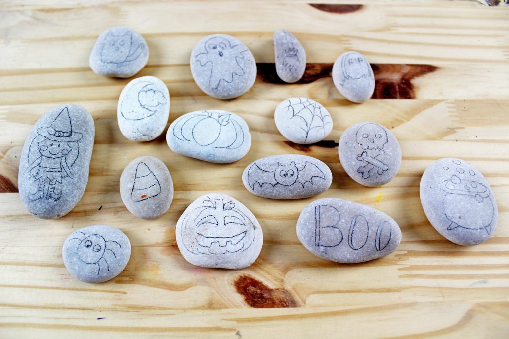 Make Your Own Halloween Story Stones - Extreme Couponing Mom
