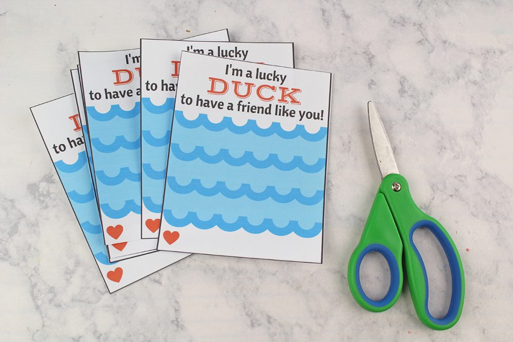 DIY Lucky Duck Valentine's Day Card - Extreme Couponing Mom