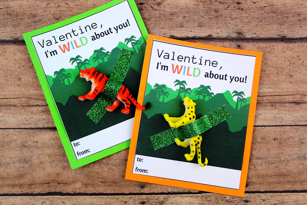 DIY Wild About You Valentine's Day Card - Extreme Couponing Mom