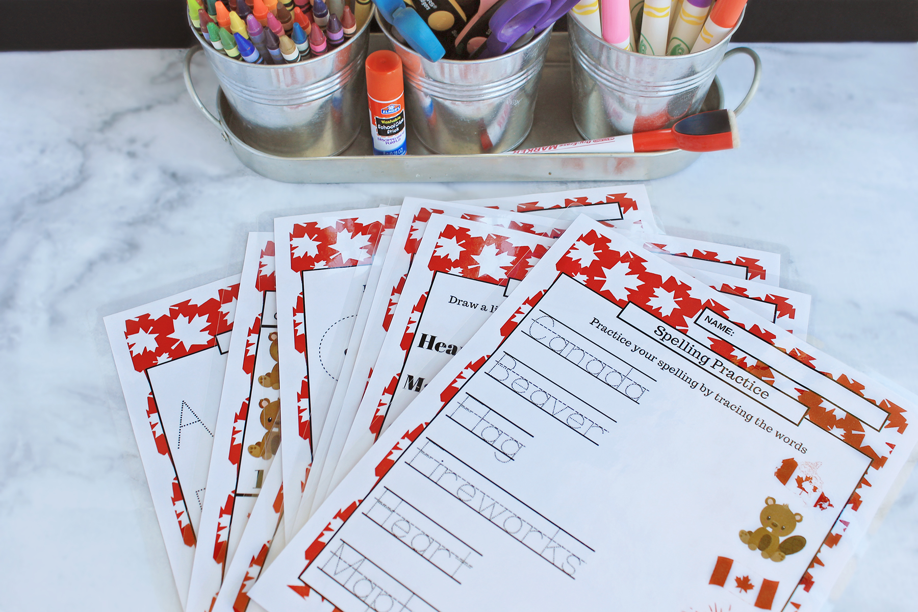 Free Printable Canada Day Preschool Learning Package