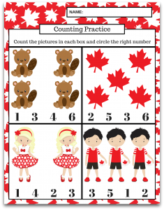 Free Printable Canada Day Preschool Learning Package