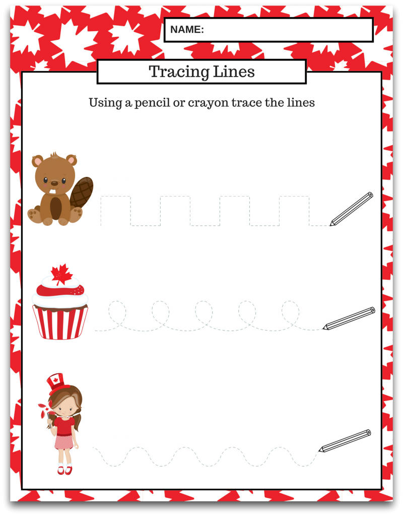 Free Printable Canada Day Preschool Learning Package