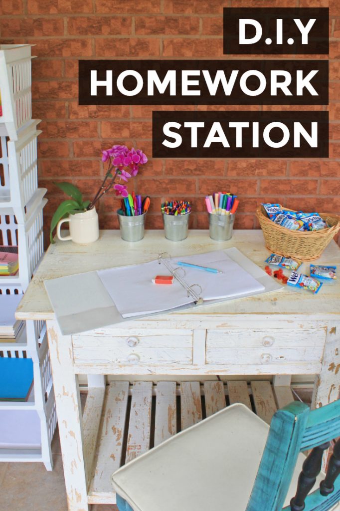 Beat The Homework Battle With A Fun DIY Homework Station