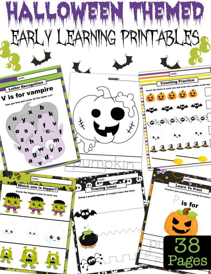 Halloween Learning Printables Package - Extreme Couponing Mom
