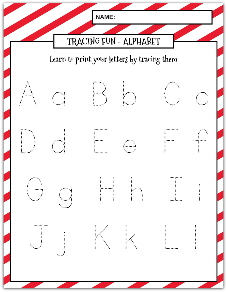 Tracing Fun Alphabet A-L - Extreme Couponing Mom