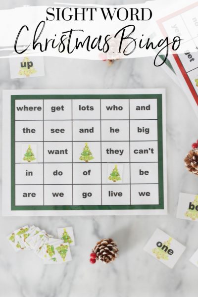Sight Words Christmas Bingo Printable Package - Extreme Couponing Mom