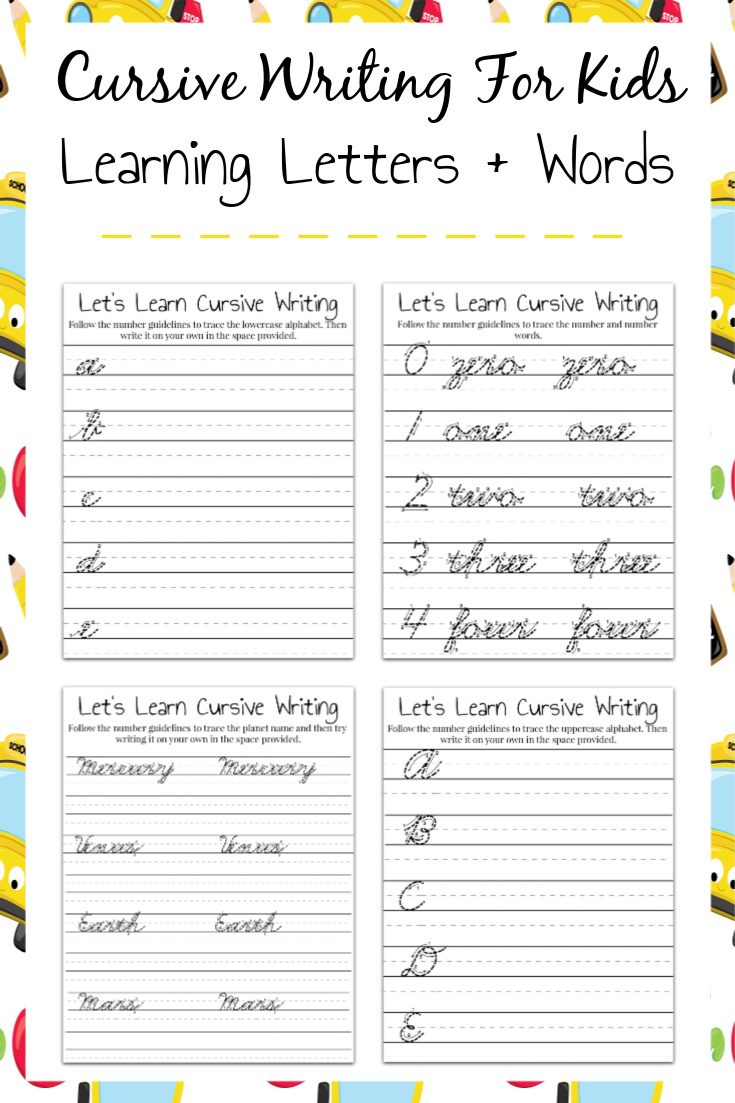 Learning Cursive Writing For Kids Extreme Couponing Mom
