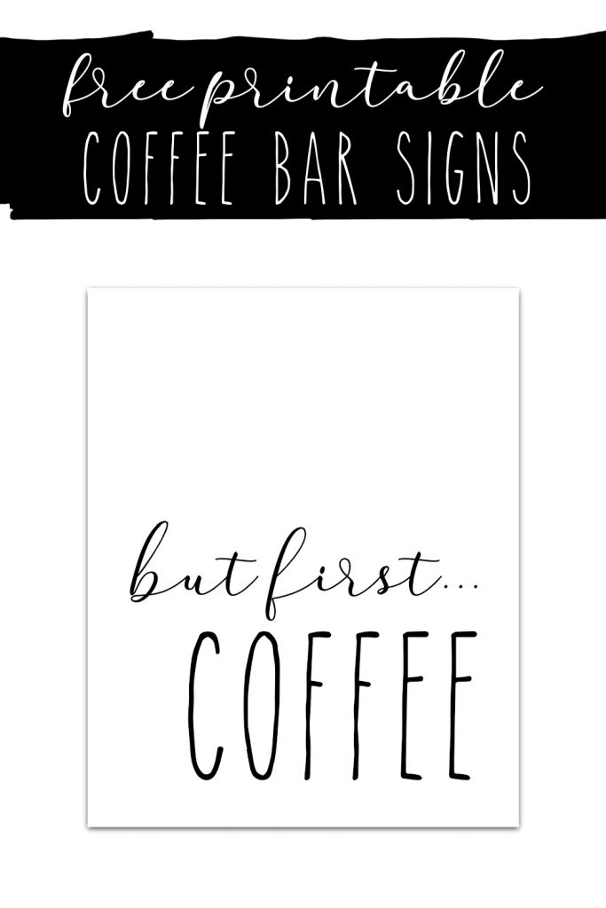 Free Printable Coffee Bar Signs - Extreme Couponing Mom