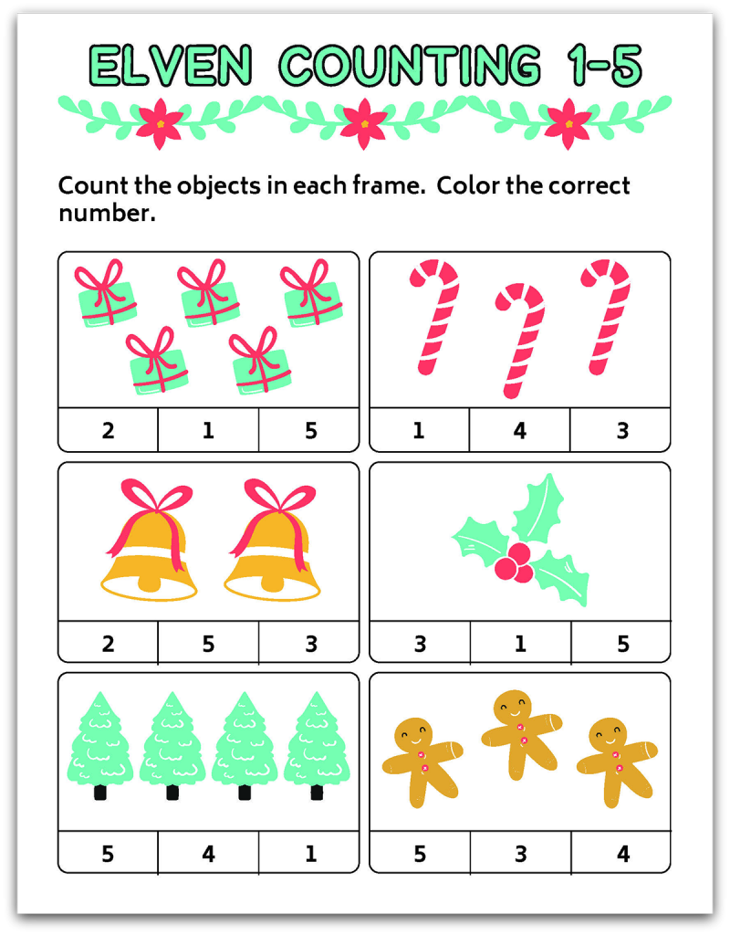 Elf Learning Printables Package - Extreme Couponing Mom