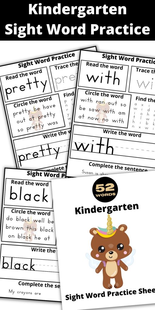 Kindergarten Dolch Sight Words Practice - Extreme Couponing Mom