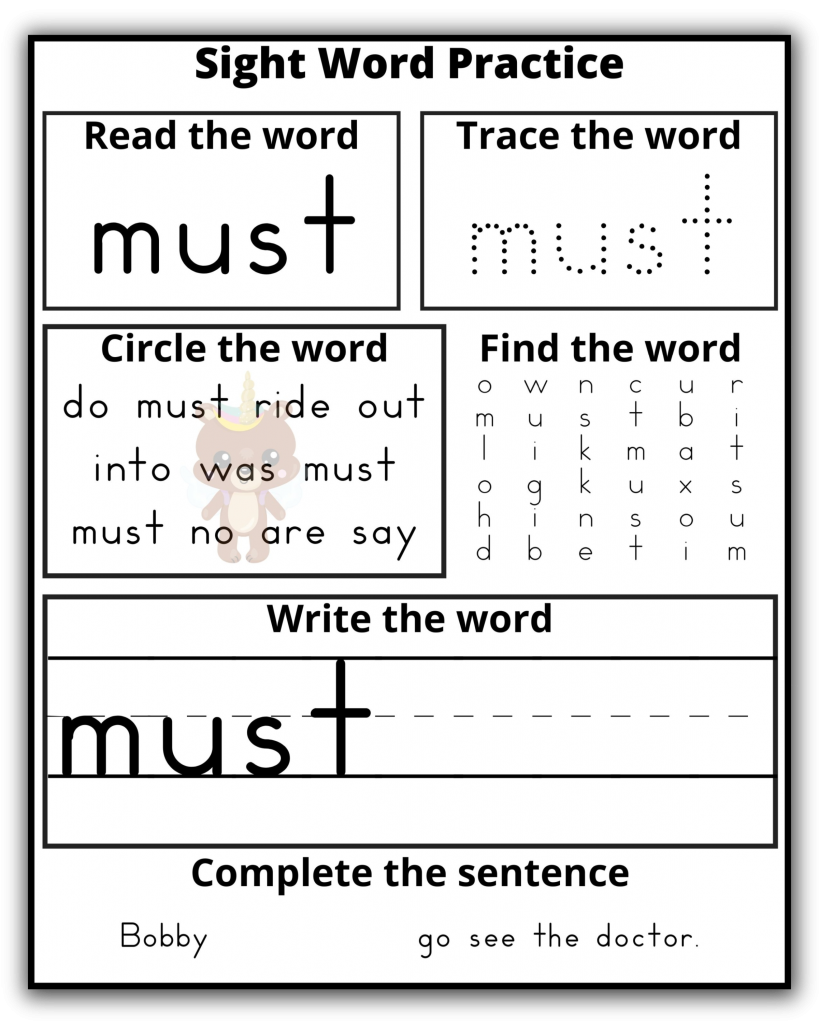 Kindergarten Dolch Sight Words Practice - Extreme Couponing Mom