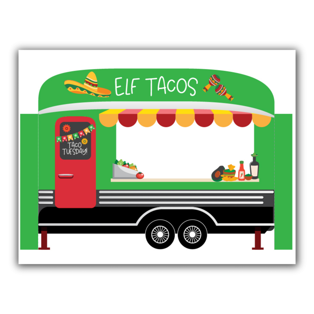 Elf On The Shelf Taco Truck Printable - Extreme Couponing Mom