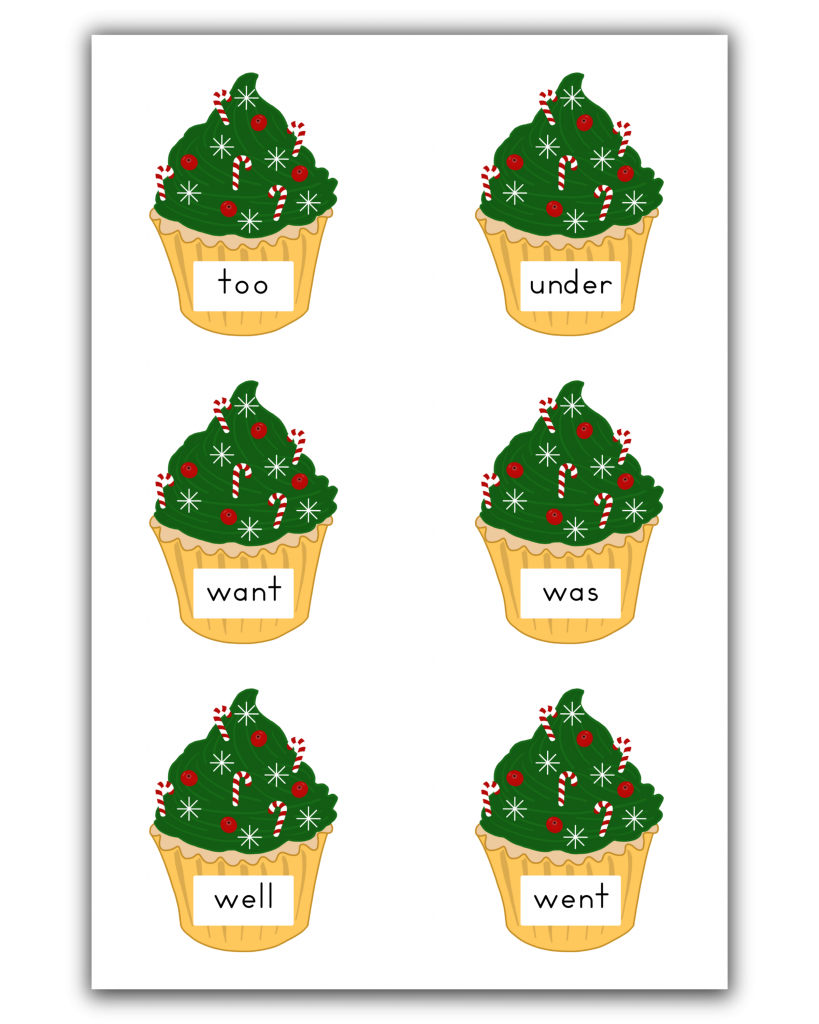 Feed The Gingerbread Man Sight Words Activity