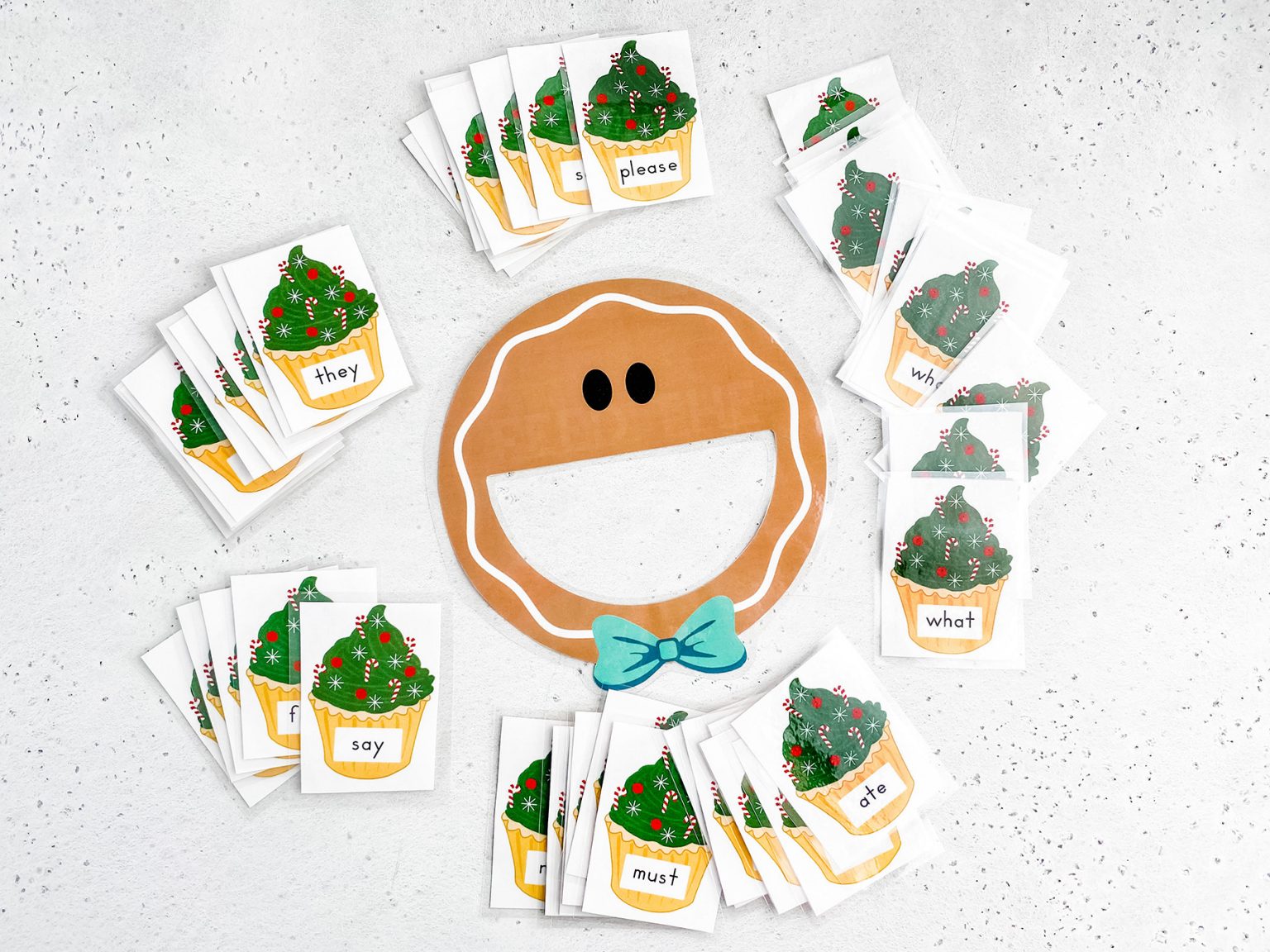 Feed The Gingerbread Man Sight Words Activity