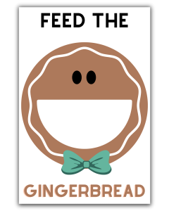 Feed The Gingerbread Man Sight Words Activity