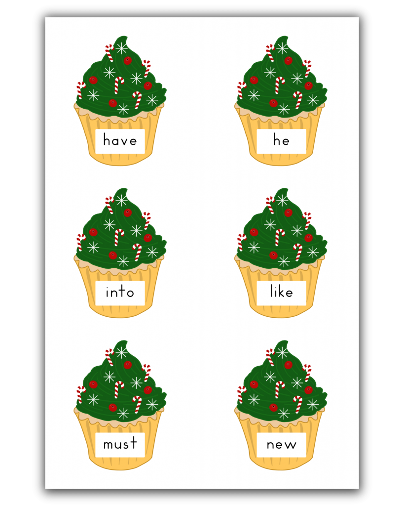 Feed The Gingerbread Man Sight Words Activity