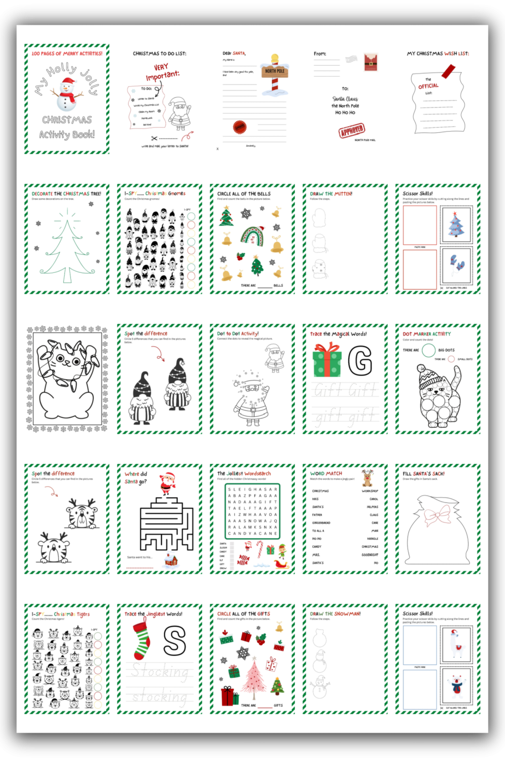 Holly Jolly Christmas Activity Book - Extreme Couponing Mom