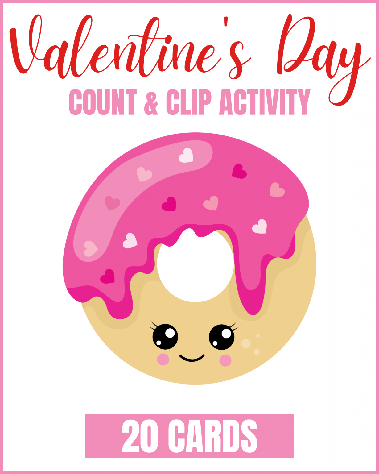 Valentine's Day Count and Clip Activity - Extreme Couponing Mom