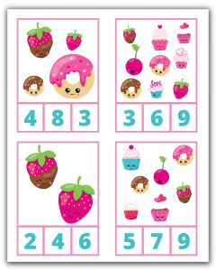 Valentine's Day Count And Clip Cards - Extreme Couponing Mom