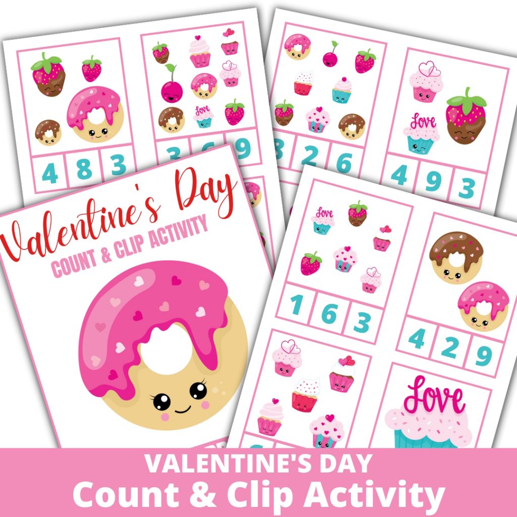 Valentine's Day Count And Clip Cards - Extreme Couponing Mom