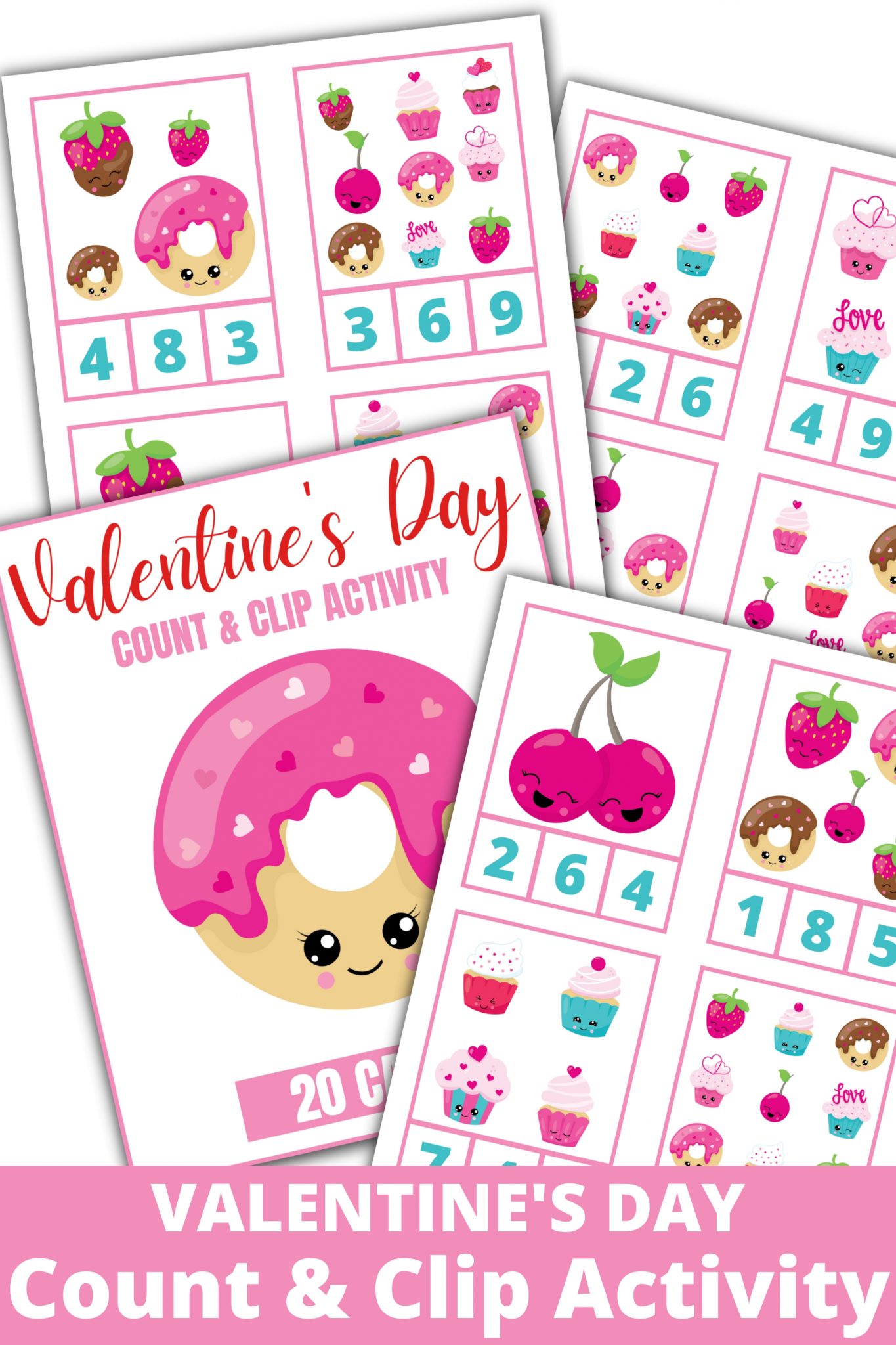 Valentine's Day Count And Clip Cards - Extreme Couponing Mom